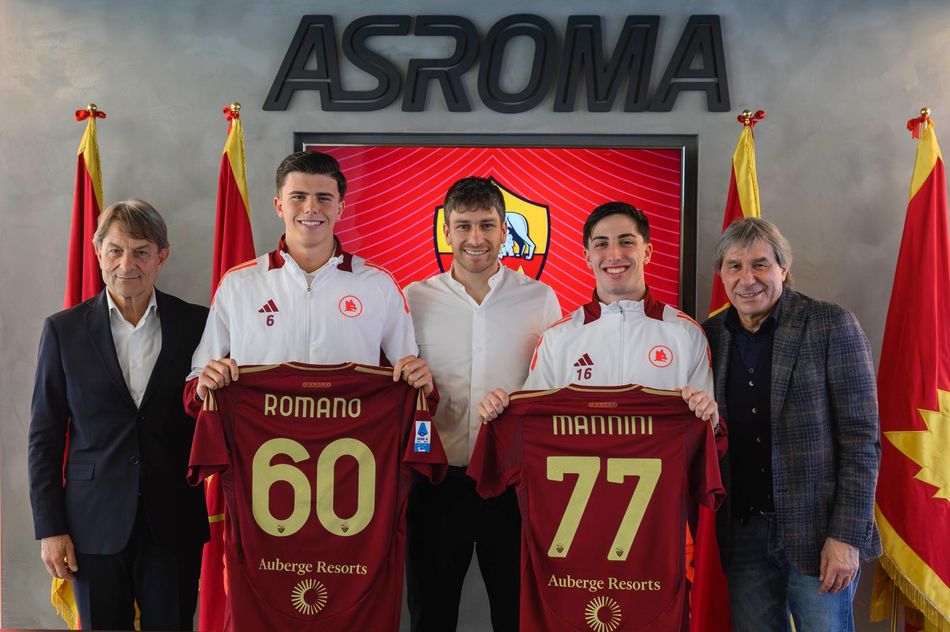 Mannini 2028, Romano 2027: i due giallorossi rinnovano con il Club - AS ...