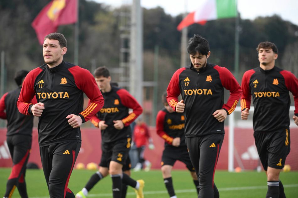 Gallery: Working towards Wednesday - AS Roma