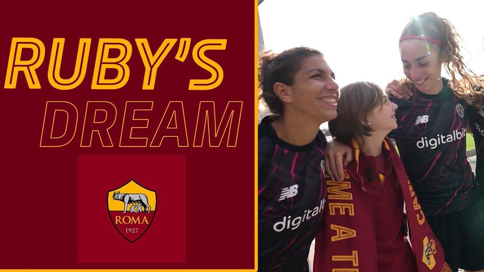 Watch: Ruby's dream trip to watch Roma Women! - AS Roma
