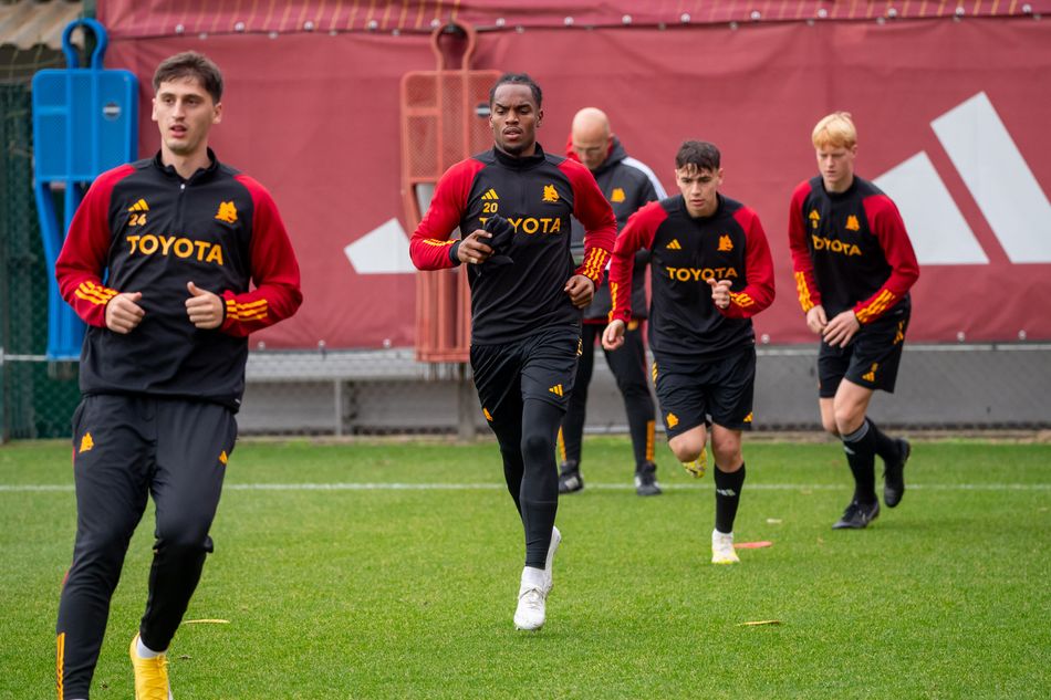 Gallery: Rainy session in Rome - AS Roma