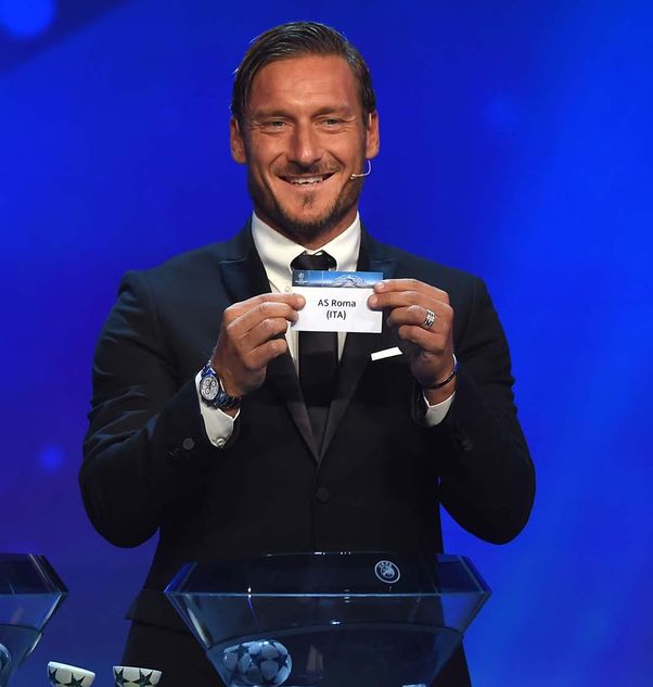 Gallery: Francesco Totti at the Champions League draw - AS Roma