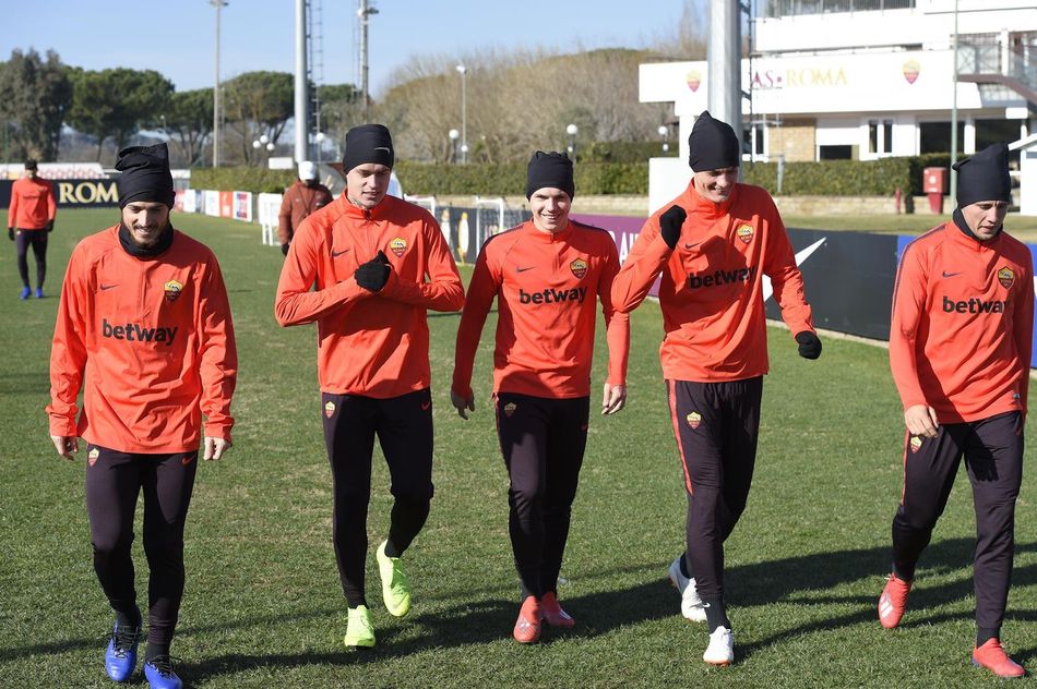 Gallery: Final training before Bergamo - AS Roma