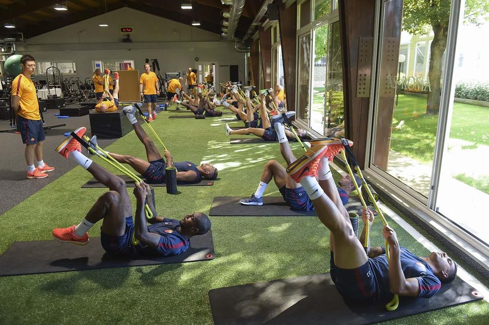 Gallery: Double training begins in the gym - AS Roma
