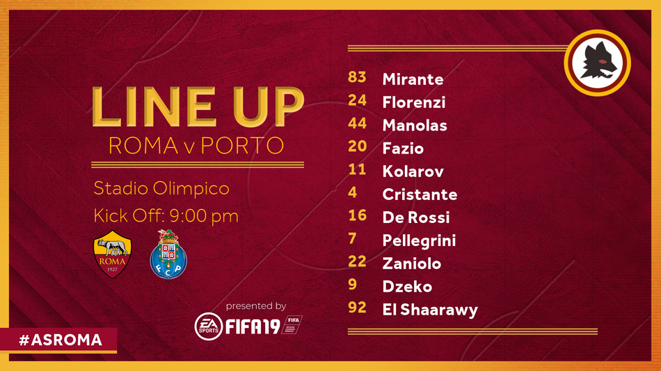 Team news: Pellegrini, Zaniolo and Cristante all start - AS Roma