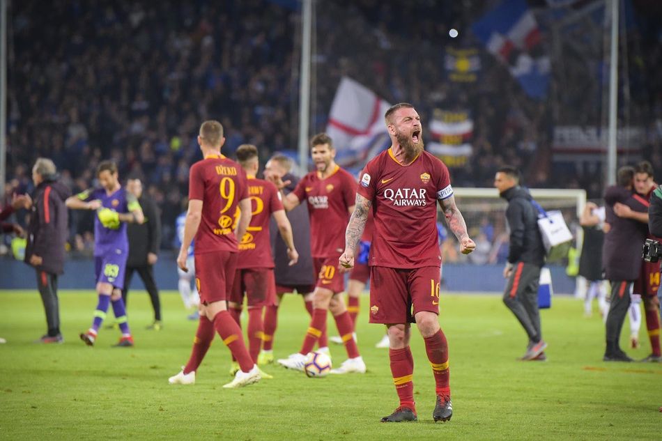 Sampdoria 0 1 Roma De Rossi Delivers In Moment Of Need As Roma