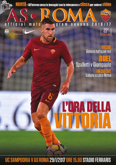 Leggi gratuitamente il Match Program di Sampdoria-Roma - AS Roma