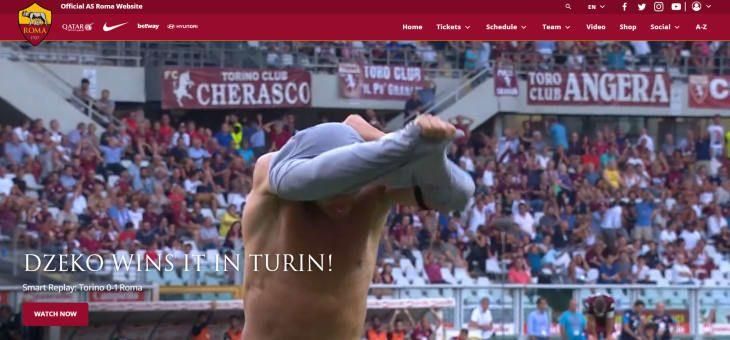 AS Roma relaunches flagship website