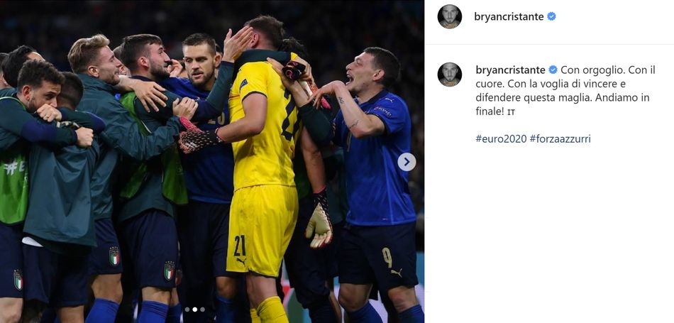 International: Cristante celebrates reaching final - AS Roma