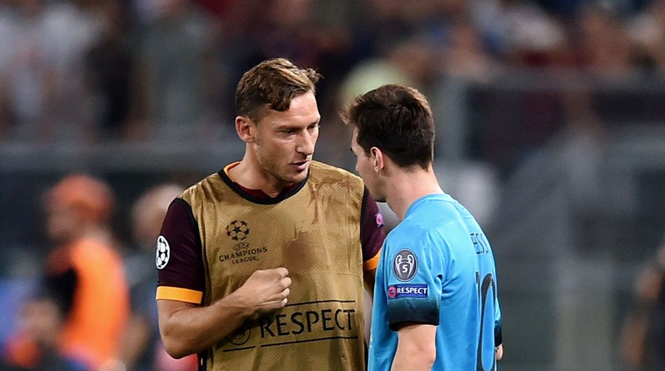 Messi's special tribute to 'incredible' Totti - AS Roma