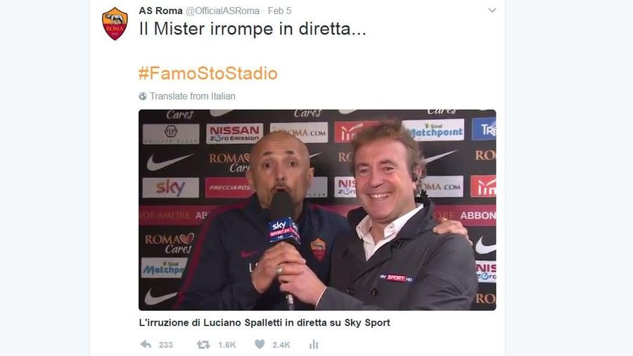 'Let's build this stadium!': Spalletti's rallying cry goes viral - AS Roma