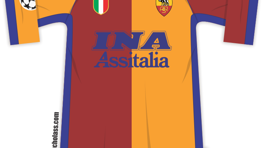 Kit Design: Historic Roma shirts illustrated by LuchoLass - AS Roma