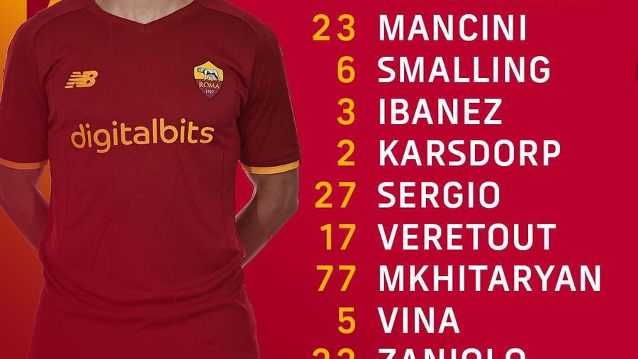 Team news: Vina and Veretout into starting line-up - AS Roma