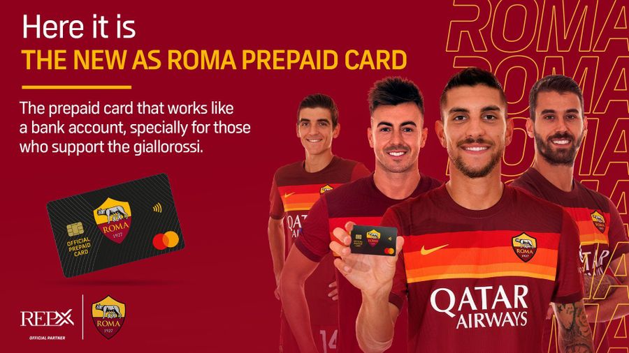 AS Roma and REPX join forces to launch prepaid card